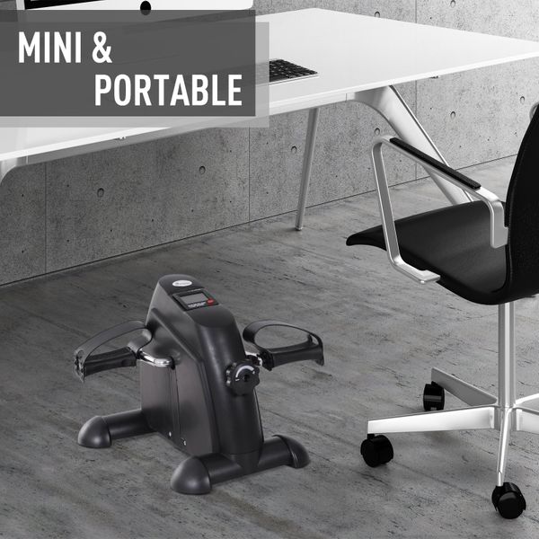 Soozier Pedal Exerciser Portable Mini Exercise Bike Indoor Cycle ...